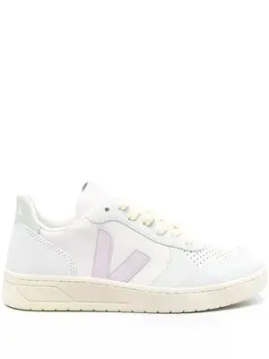 VEJA V-10 Chromefree® Leather Sneakers - Blue