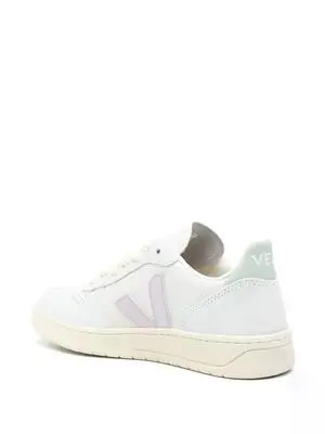 VEJA V-10 Chromefree® Leather Sneakers - Blue