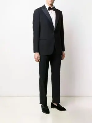 Giorgio Armani Single-breasted Wool Suit - Blue