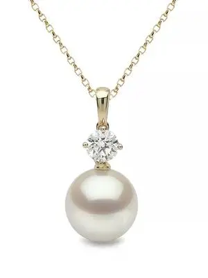 Yoko London 18kt Yellow South Sea Pearl And Diamond Necklace - Gold