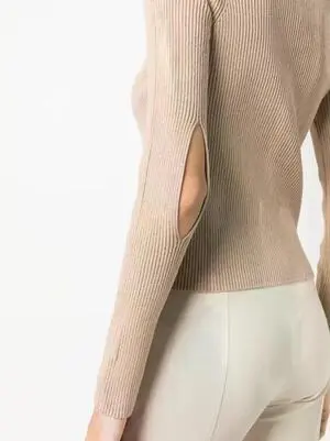 Fendi Ribbed-knit Cotton-blend Cardigan