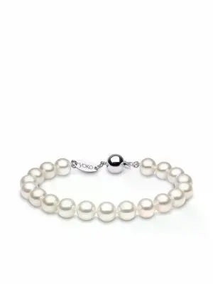 Yoko London 18kt White Gold Freshwater Pearl Bracelet - Silver