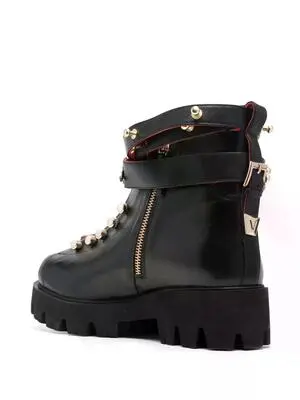 HARDOT 45mm Stud-embellished Leather Boots
