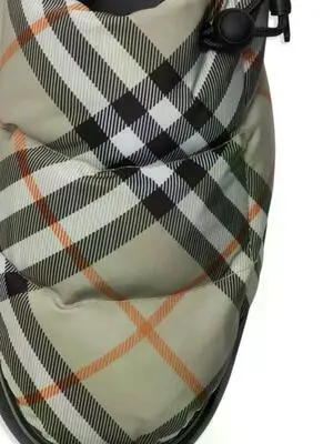 Burberry Check Pattern Pillow Mules
