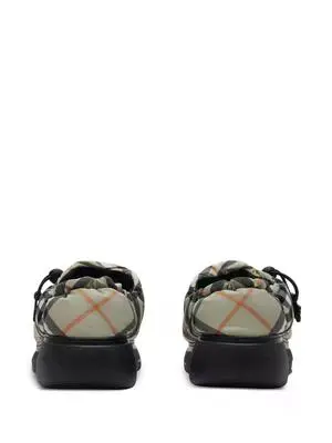 Burberry Check Pattern Pillow Mules