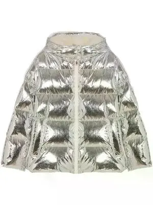 YVES SALOMON Metallic-finish Padded Coat