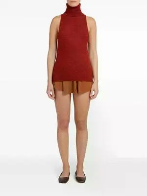 Cashmere In Love Frances Knitted Top - Red