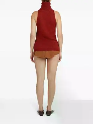 Cashmere In Love Frances Knitted Top - Red