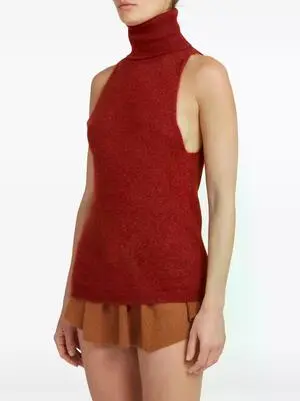 Cashmere In Love Frances Knitted Top - Red