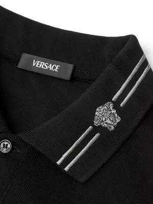 Versace Medusa-embroidered Polo Shirt
