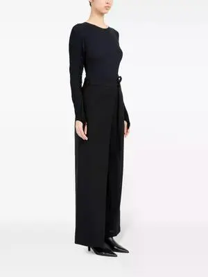 MAISON MARGIELA Single-stitch Logo Flared Trousers