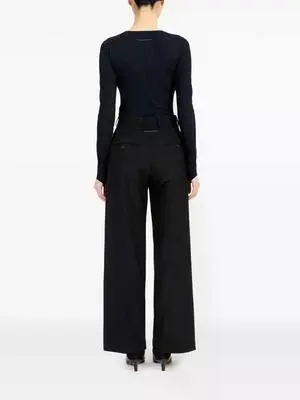 MAISON MARGIELA Single-stitch Logo Flared Trousers