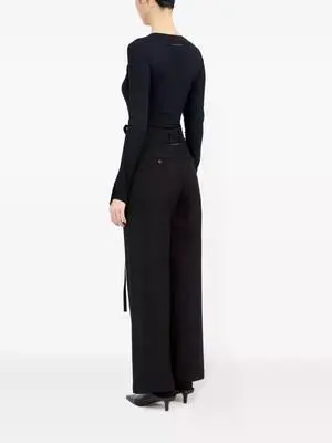 MAISON MARGIELA Single-stitch Logo Flared Trousers