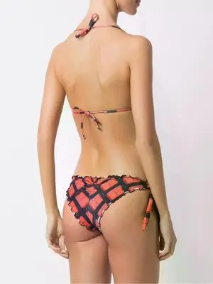 AMIR SLAMA Ruffled Triangle Bikini Set