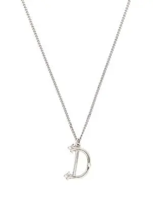 Emanuele Bicocchi Initial-pendant Sterling Necklace - Silver