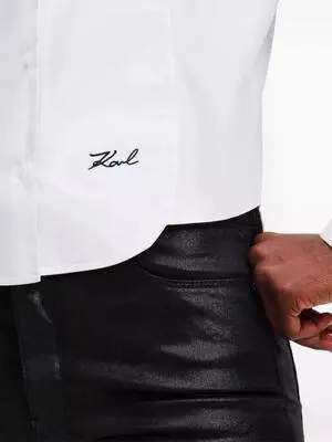 Karl Lagerfeld Logo-embroidered Shirt