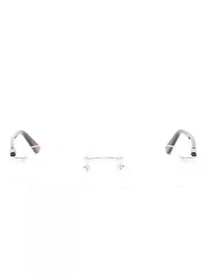 Cartier Rimless Rectangle-frame Glasses - Red