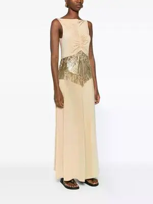 Rabanne Chainmail-embellished Maxi Dress