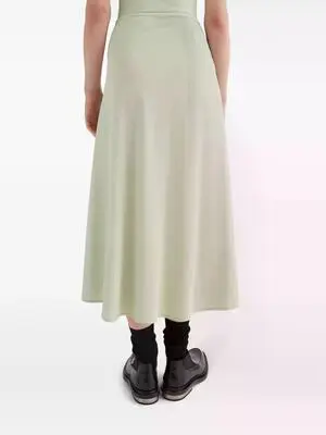 JIL SANDER Flared Zipped Midi Skirt