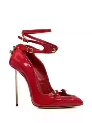 HARDOT 120mm High-shine Bar-pin Pumps