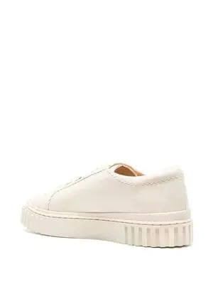 Clarks Mayhill Walk Leather Sneakers - Neutrals