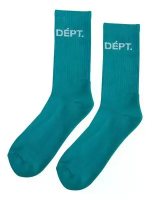 GALLERY DEPT. Logo Jacquard Ribbed Socks