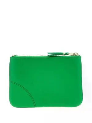 Comme Des Garçons Leather Card Holder - Green
