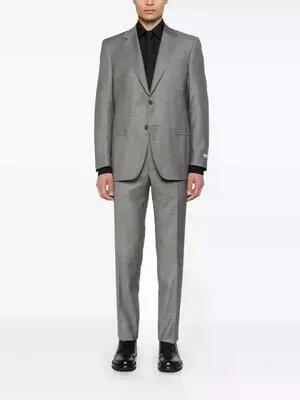 Canali Wool Single-breasted Suit - Grey
