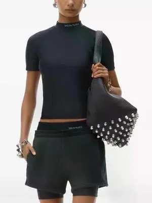 Alexander Wang Layered Logo Shorts