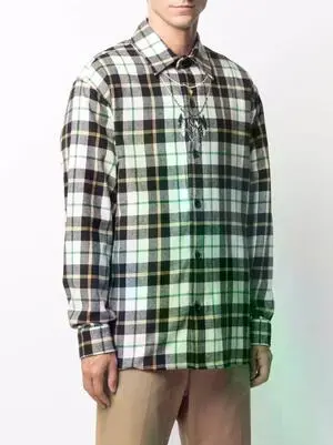 COUNTY OF MILAN Feather Checked Shirt