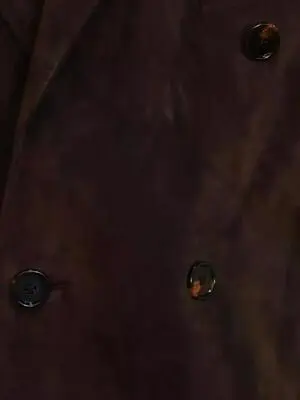 Dolce & Gabbana Double-breasted Suede Coat - Brown