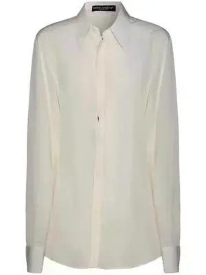 Dolce & Gabbana Concealed Fastening Silk Shirt