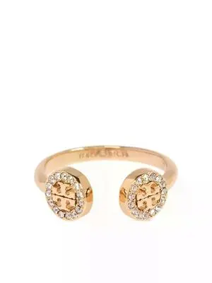 Tory Burch Icon Pavé Open Ring