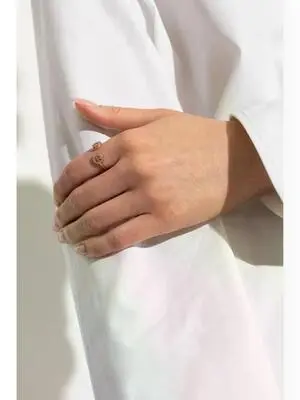 Tory Burch Icon Pavé Open Ring
