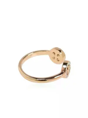 Tory Burch Icon Pavé Open Ring