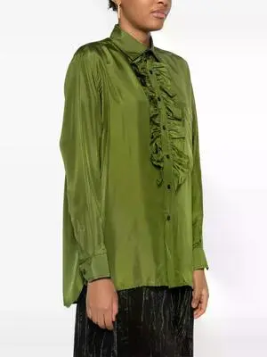 Plan C Ruffle-detailed Shirt