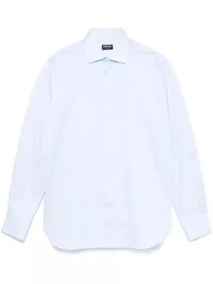 Zegna Spread Collar Shirts For Men