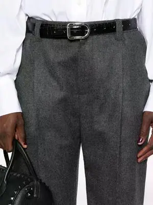 Brunello Cucinelli Mélange-effect Cropped Trousers