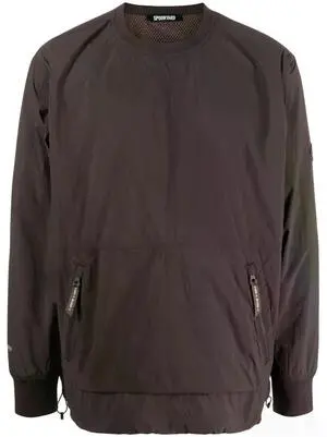 SPOONYARD Crew-neck Sweatshirt With Logo Patch - Brown