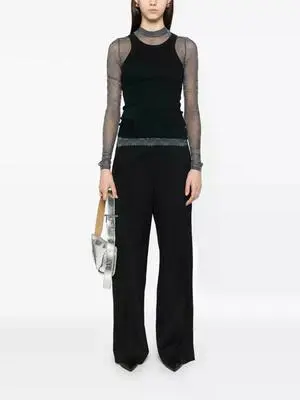 Off-White Wide Leg Trousers