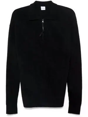 Aspesi Wool Fisherman's Knit Polo Shirt