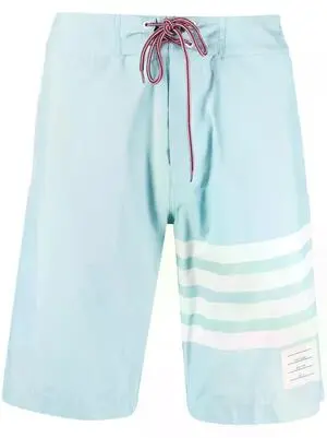 Thom Browne 4-bar Board Shorts - Blue