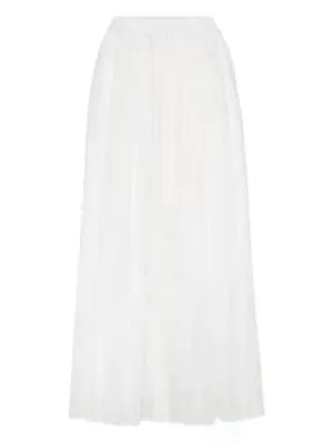 Brunello Cucinelli Cotton Midi Skirt