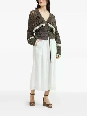 Brunello Cucinelli Cotton Midi Skirt
