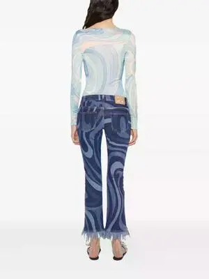Emilio Pucci Marmo-print Jeans