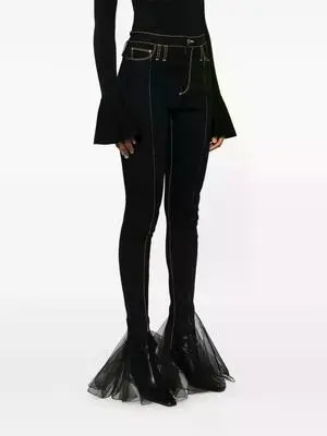 NENSI DOJAKA Ruffled Hem Skinny Jeans