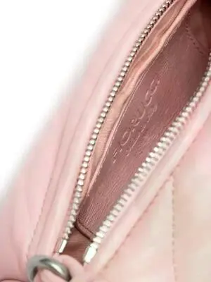 Fiorucci Padded Leather Crossbody Bag - Pink