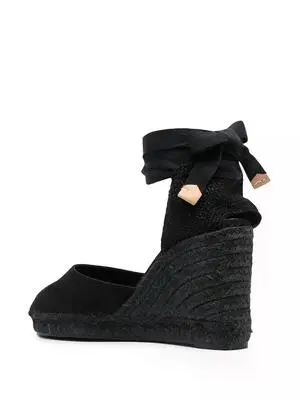 CastaÑer Wedge-heeled Espadrilles With Ankle Ties