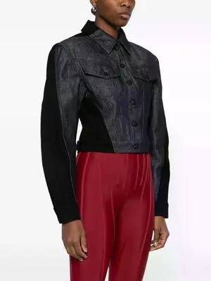 MUGLER Colour-block Denim Jacket