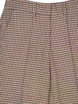 PAULA Houndstooth Flared Trousers